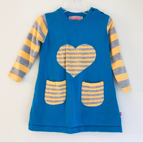 sophie and sam | Dresses | Sophie And Sam Colorblock Heart Sweater ...